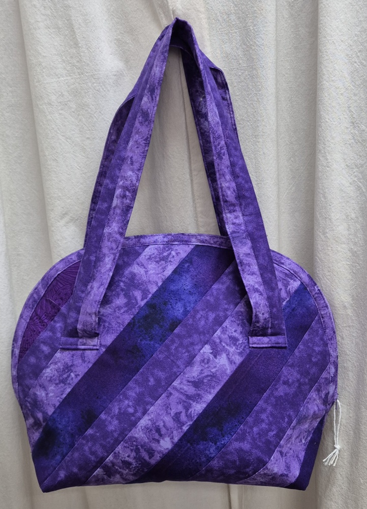 Purple Half Moon Bag - A Little Patch of Country